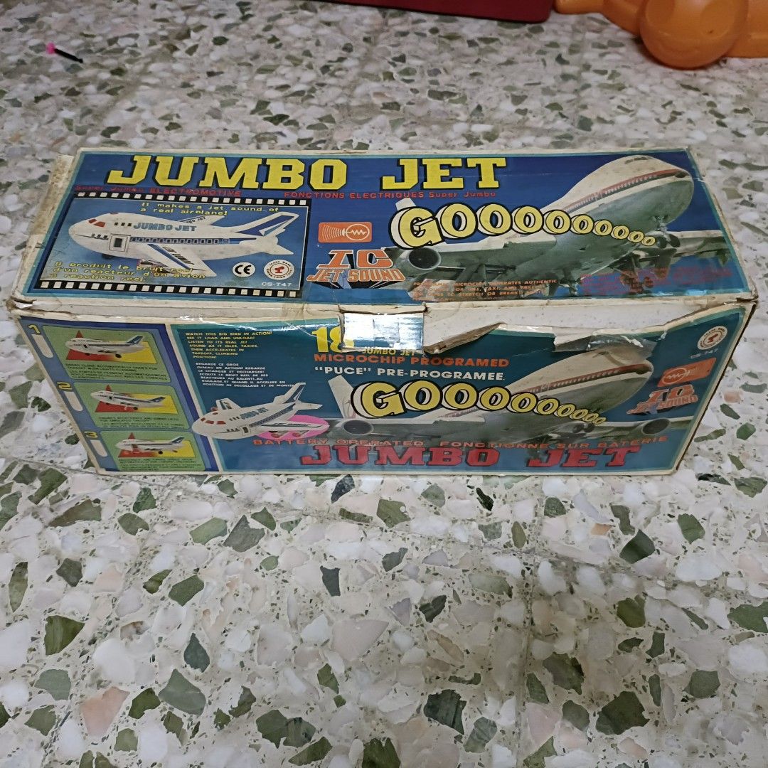 Aeroplane toy Vintage 1988 cheng ching toys jet 747 airplane, Hobbies ...
