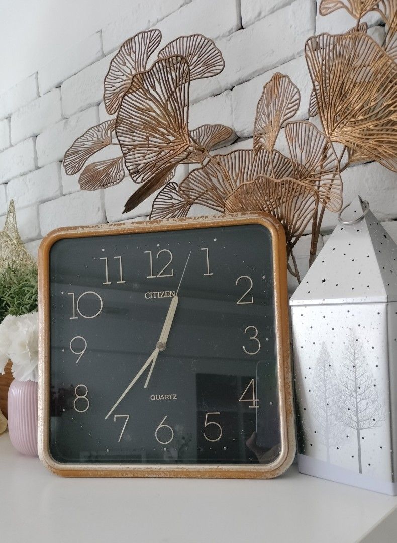 Vintage Citizen Wall Clock, Furniture & Home Living, Home Decor, Clocks ...