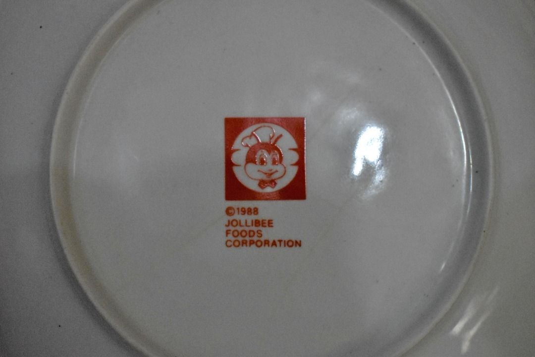 Vintage Jollibee Plate, Furniture & Home Living, Kitchenware ...