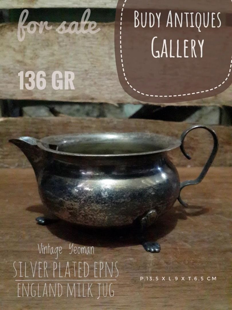 Vintage Yeoman Silver Plated EPNS England Milk Jug, Kitchen ...