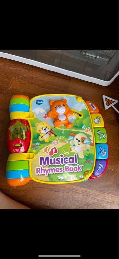 VTech musical rhymes book, Babies & Kids, Infant Playtime on Carousell