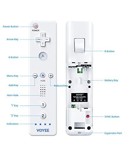 Wii Remote Controller, VOYEE Wii Controllers Built in 3-Axis Motion ...