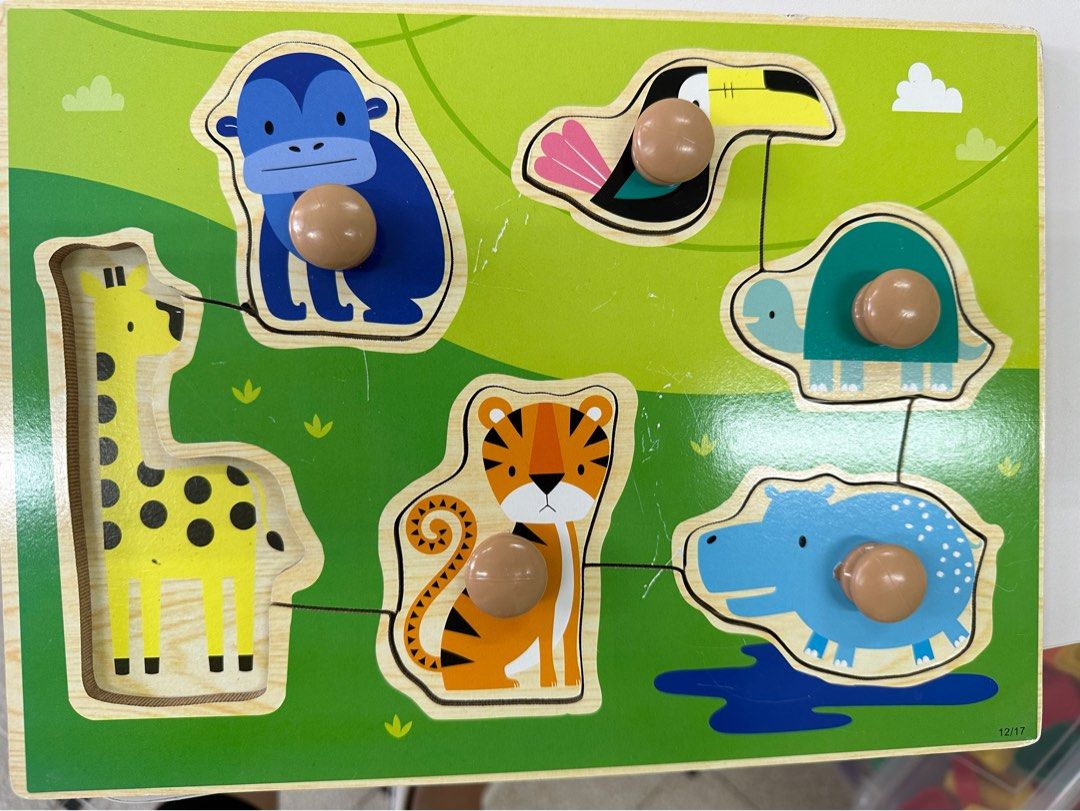 Wooden Nesting Shapes and Animal Puzzles, Babies & Kids, Infant ...