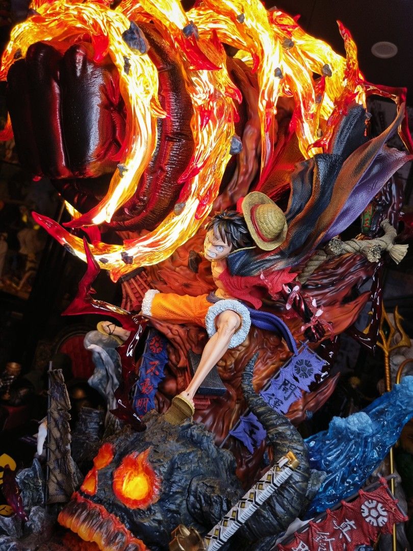 [WTS] One Piece ManQi Studio Red Roc Luffy 1/6 gk resin statue -anime ...