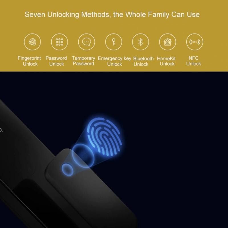 XIAOMI Mijia Automatic Smart Door Lock Biometric Fingerprint Security ...