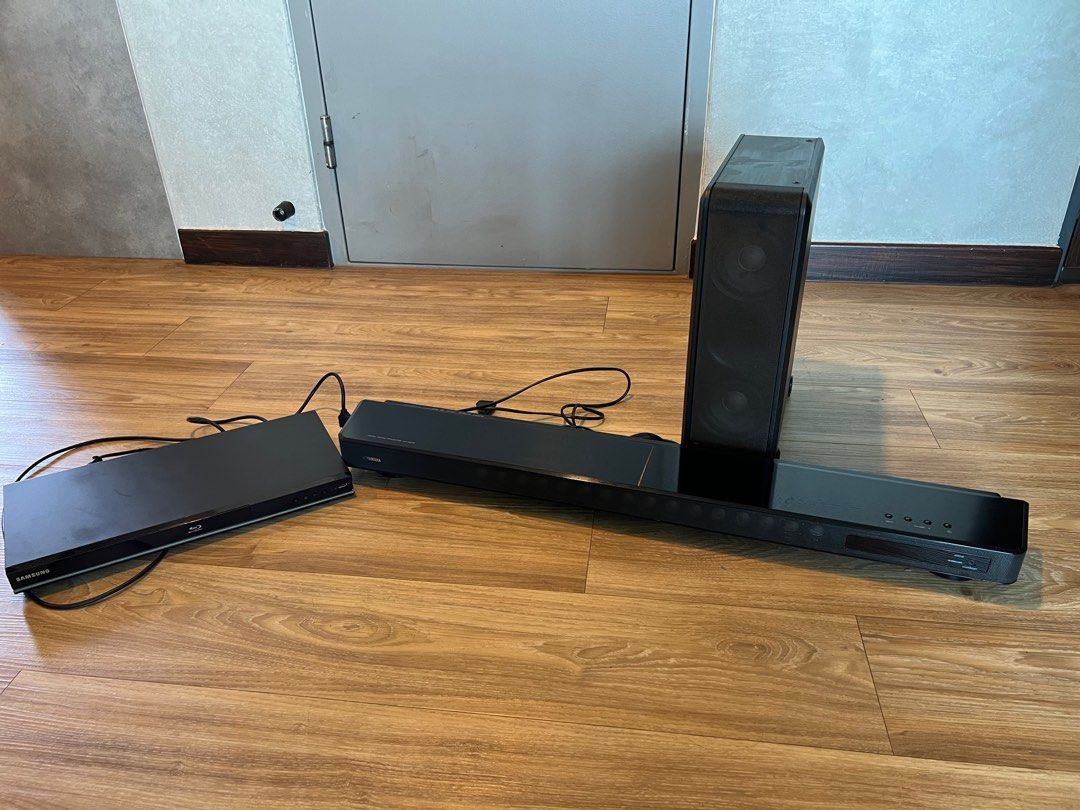 Yamaha Sound bar with sub woofer with free Samsung Blu-ray player ...