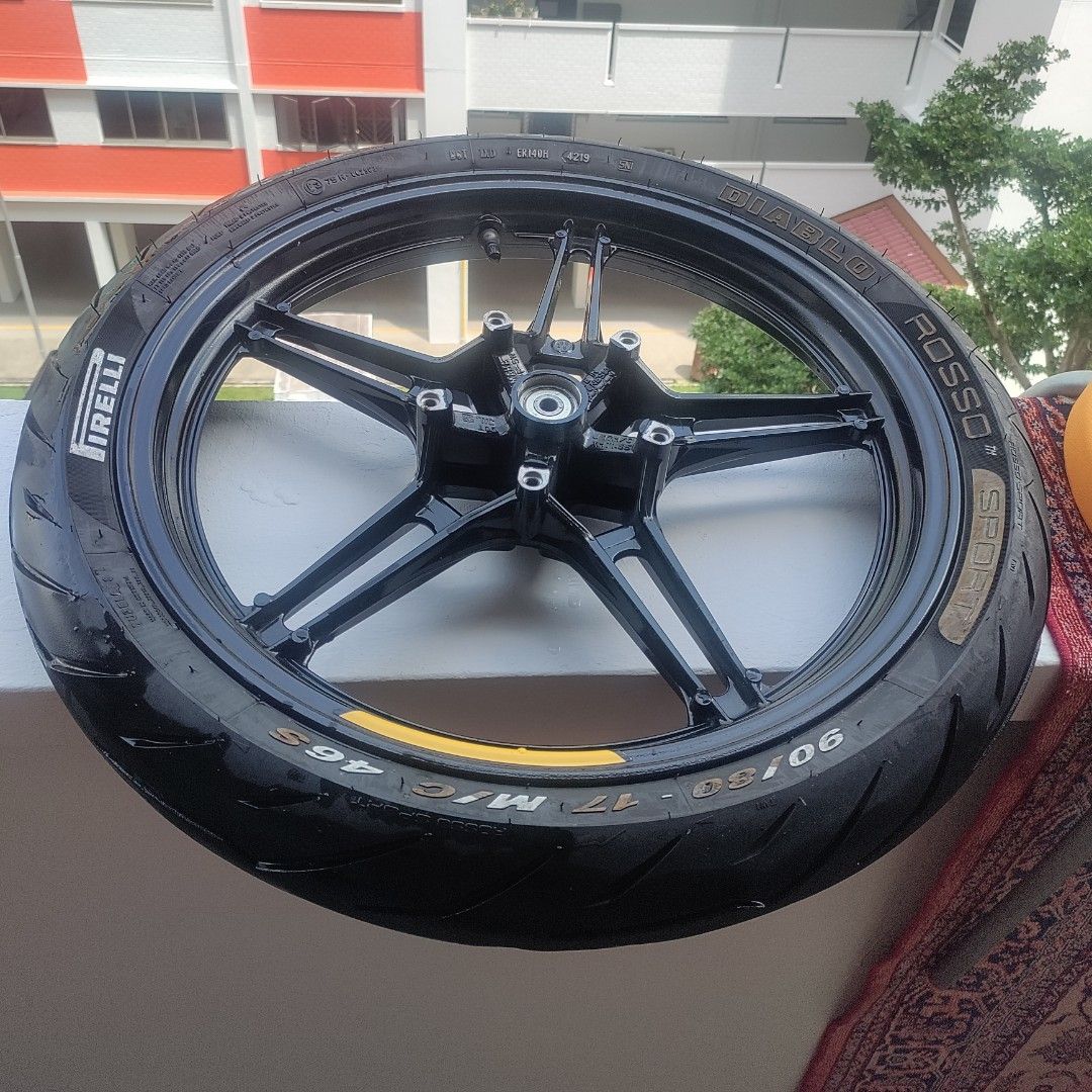 Yamaha V2 Ori Rim, Motorcycles, Motorcycle Accessories on Carousell