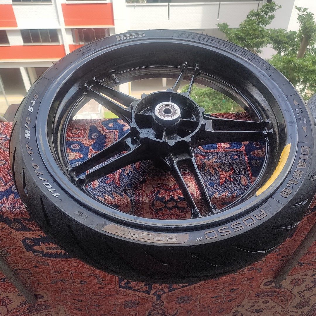 Yamaha V2 Ori Rim, Motorcycles, Motorcycle Accessories on Carousell
