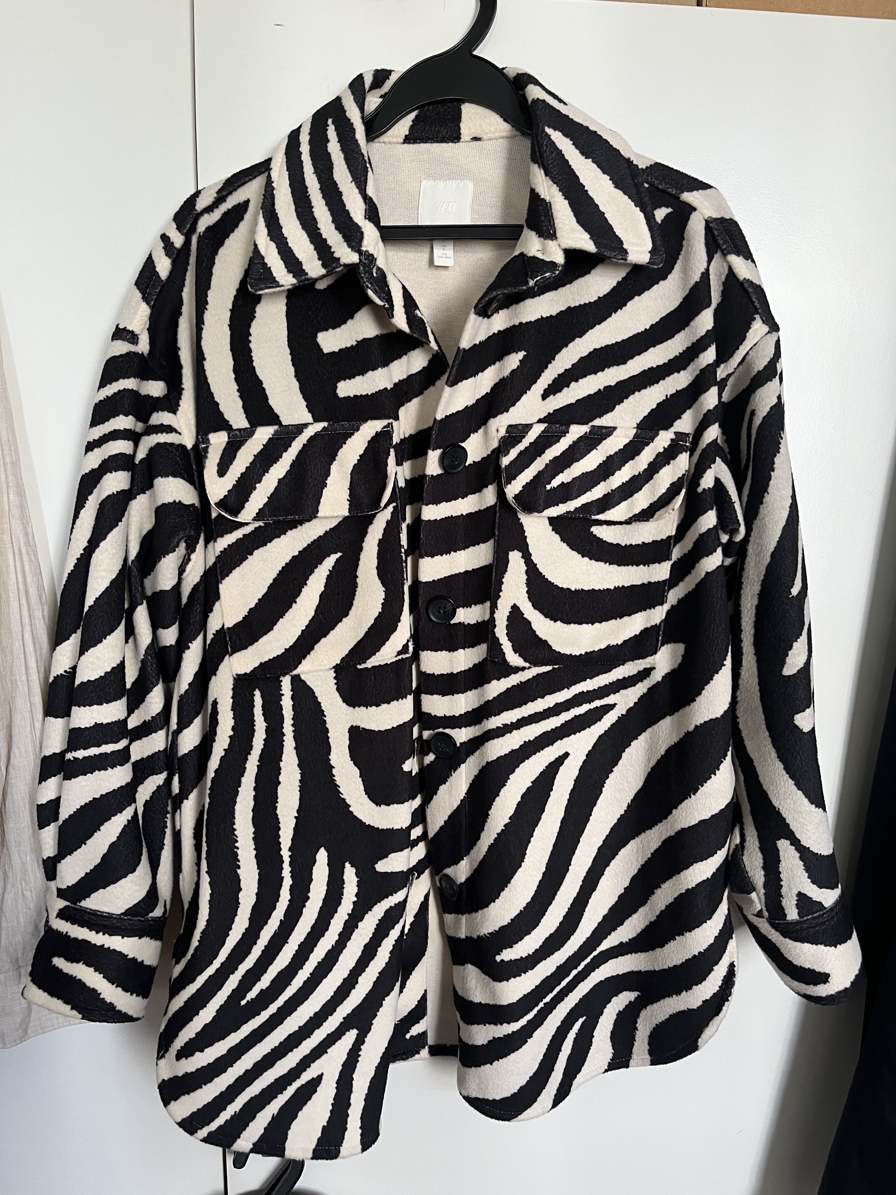 Zebra Print Oversized Jacket, Women's Fashion, Coats, Jackets and ...