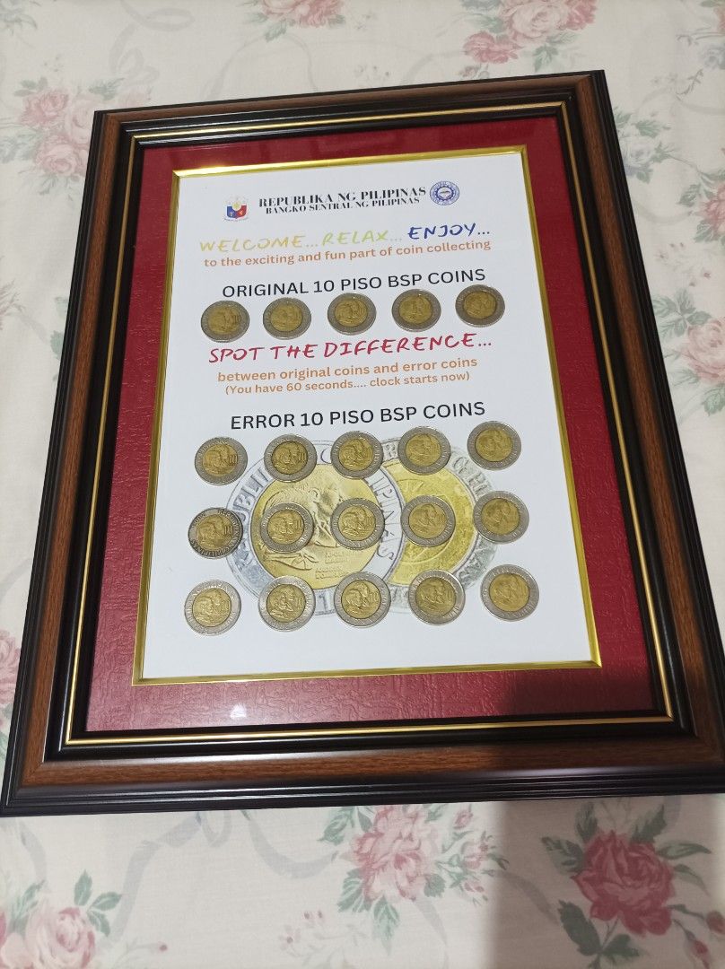 10 piso frame coins on Carousell