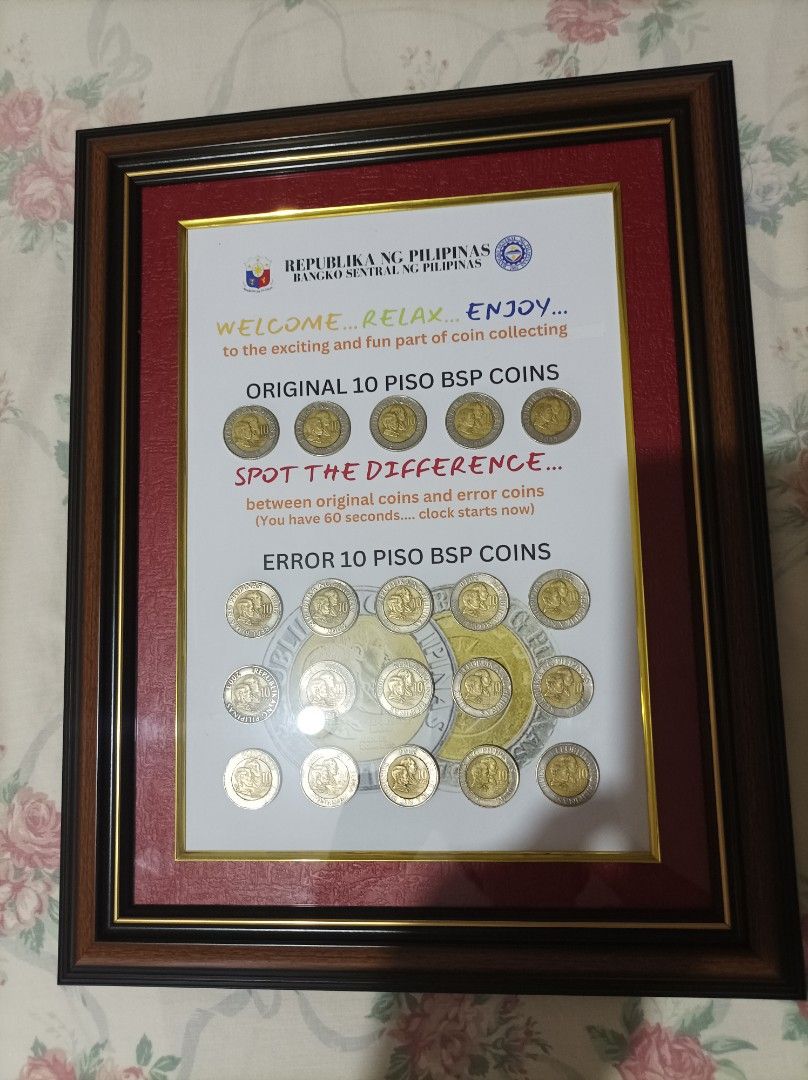 10 piso frame coins on Carousell