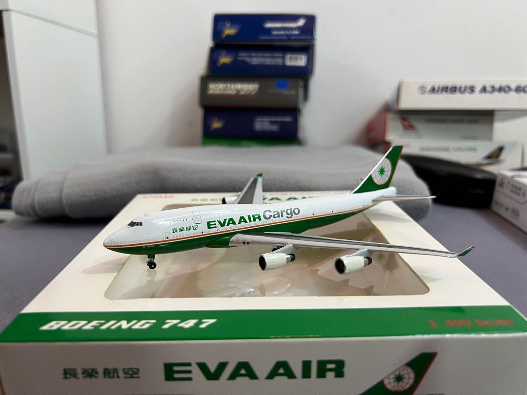 1:400 Apollo Eva Air cargo 747-400, Hobbies & Toys, Toys & Games on ...