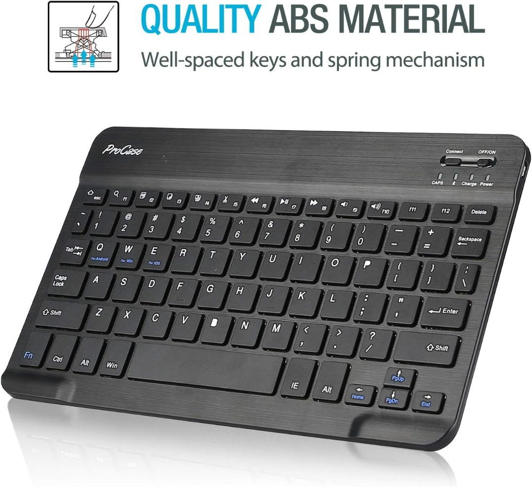 1532) UNIVERSAL MAGNETICALLY DETACHABLE WIRELESS KEYBOARD, ULTRA SLIM PORTABLE MINI KEYBOARD ...