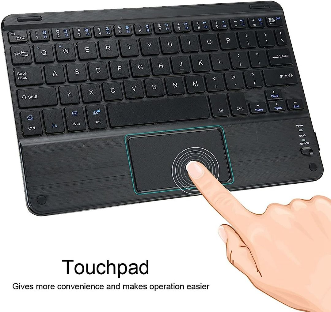 1540) BLUETOOTH KEYBOARD, ULTRA-SLIM AND WATERPROOF WIRELESS BLUETOOTH ...