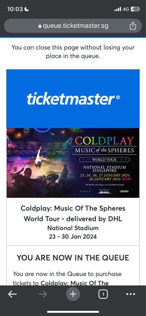 17211 Coldplay queue number, Tickets & Vouchers, Event Tickets on Carousell