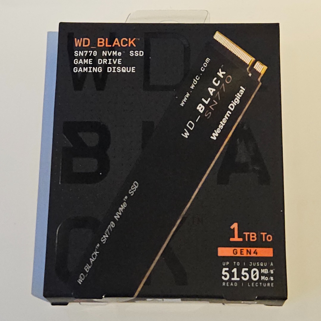 1TB SN770 WD Gen 4 M.2 NVMe SSD Western Digital, Computers & Tech ...