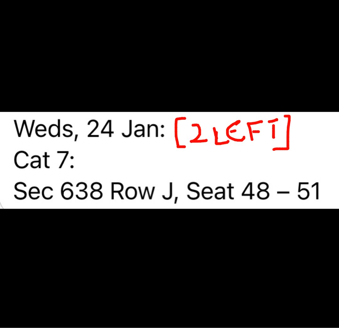 [23/24 Jan ] 4 x Cat 7 Coldplay, Tickets & Vouchers, Event Tickets on ...
