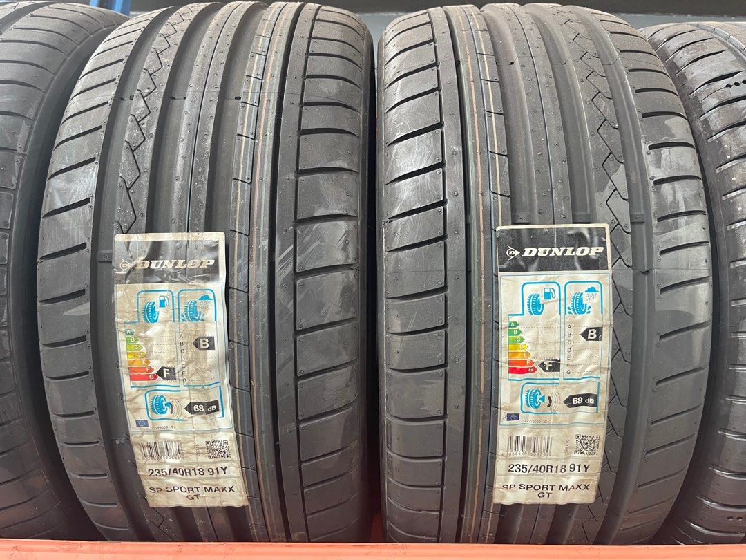[2pcs] 235-40-18 Dunlop SP Sport Maxx GT, Car Accessories, Tyres & Rims ...