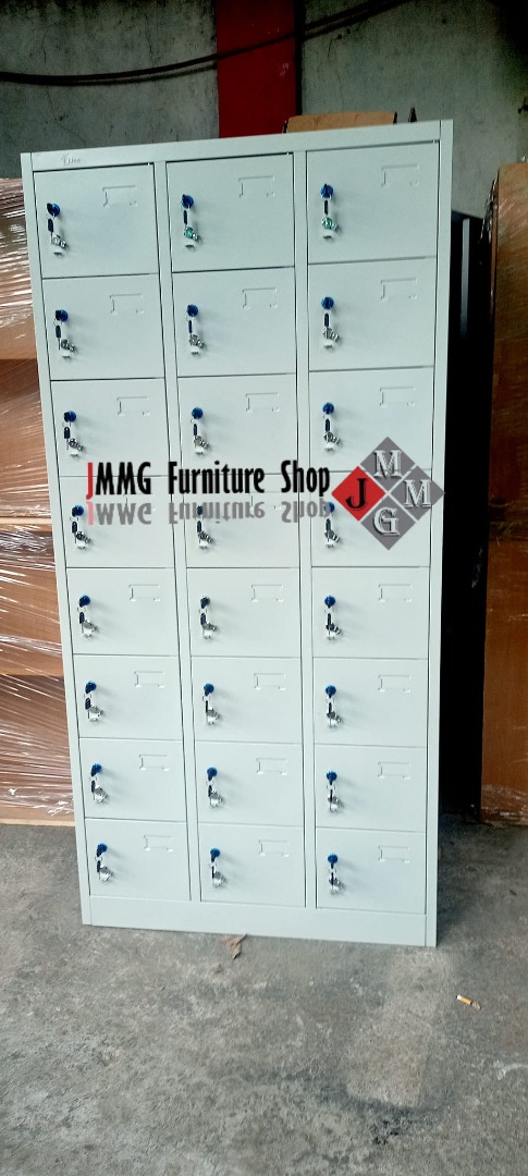 24 DOOR LOCKER CABINET . GAUGE 20 . DOUBLE LOCK, Furniture & Home ...