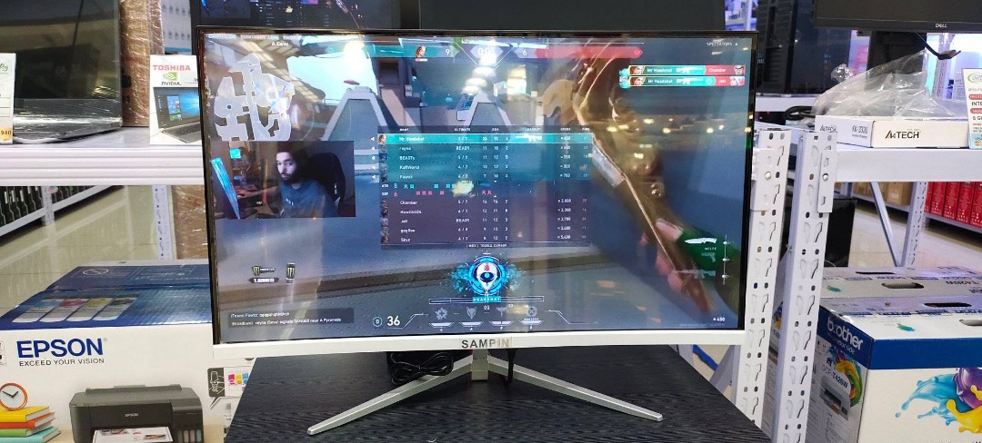 27'' SAMPIN curved, Computers & Tech, Parts & Accessories, Monitor ...