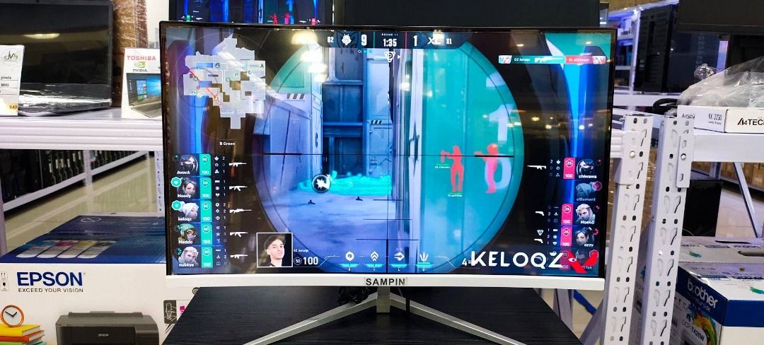 27'' SAMPIN curved, Computers & Tech, Parts & Accessories, Monitor ...