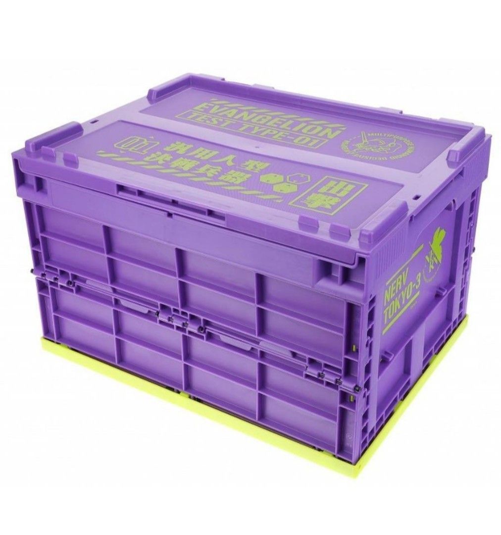 新世紀福音戰士 初號機 7-11 NERV 儲物箱 (紫色) 可摺疊 收納箱 (L40 x W30 x H26 cm) EVANGELION ...