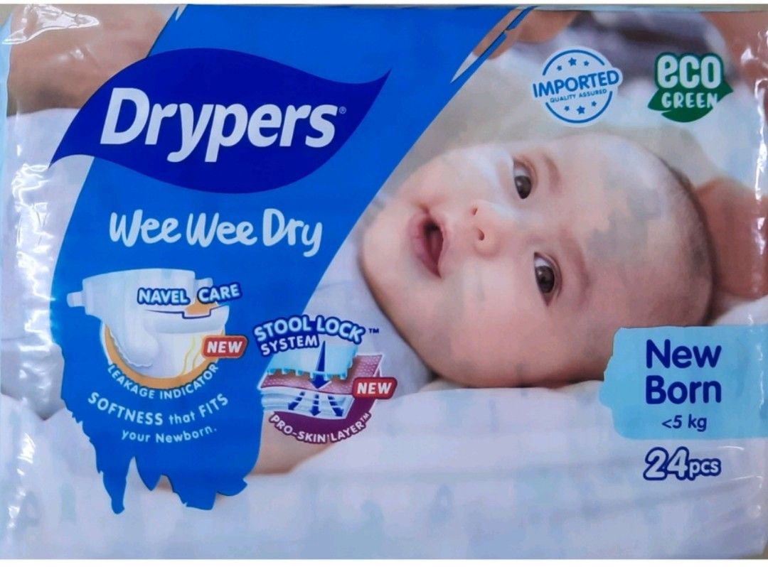 [ Drypers ] Wee Wee Dry NB 24s / Pack (SG Exclusive Pack), Babies ...