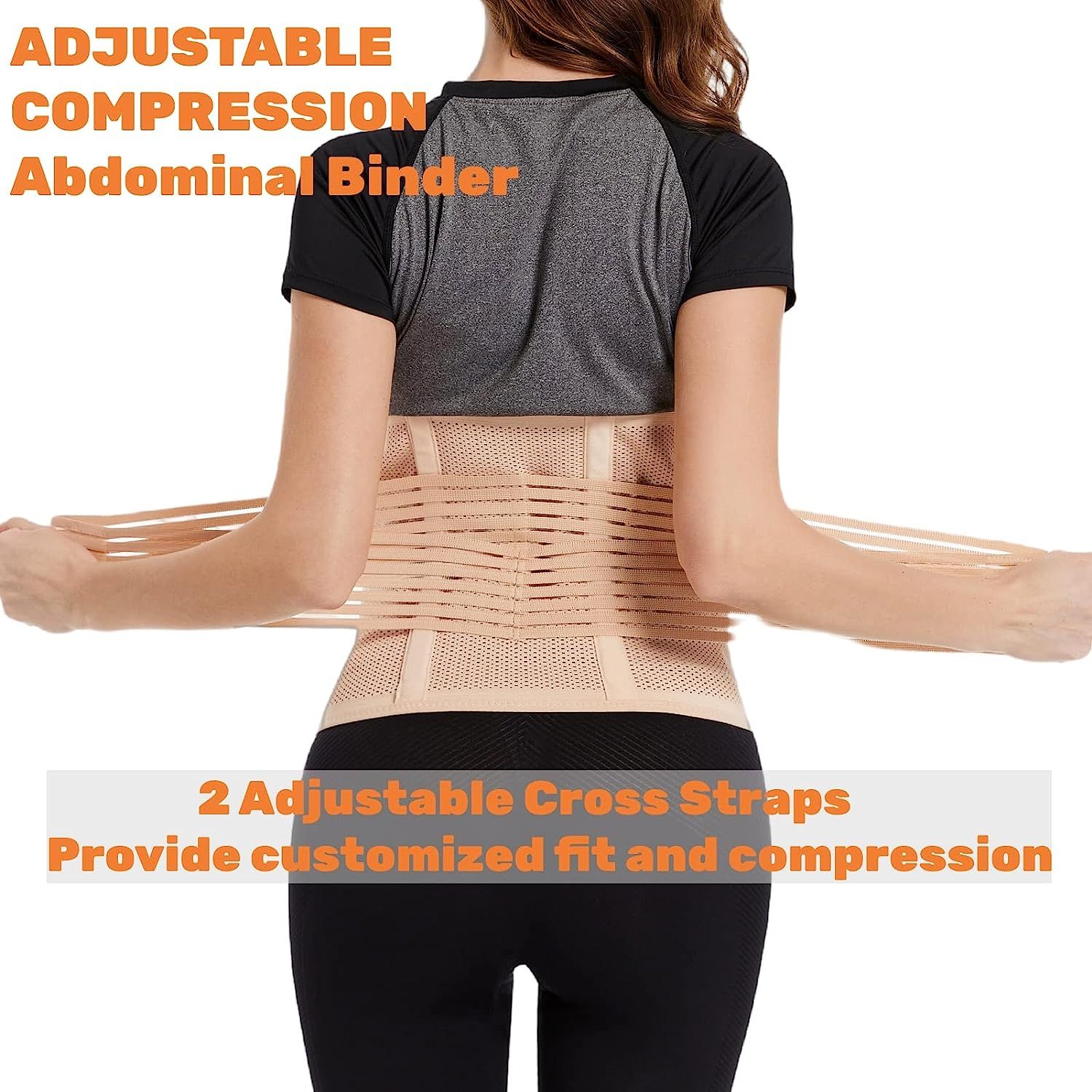 Abdominal Binder for Post Surgery, Postpartum Recovery Belly Band C ...