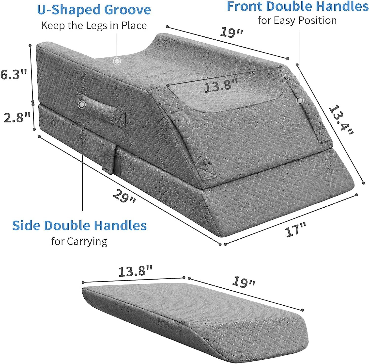Adjustable Leg Elevation Pillows for Swelling After Surgery, Cooling ...