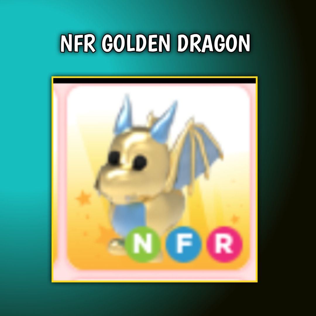 Adopt Me Pet FOR SALE NFR GOLDEN DRAGON #ADOPTME #ROBLOX, Video Gaming ...