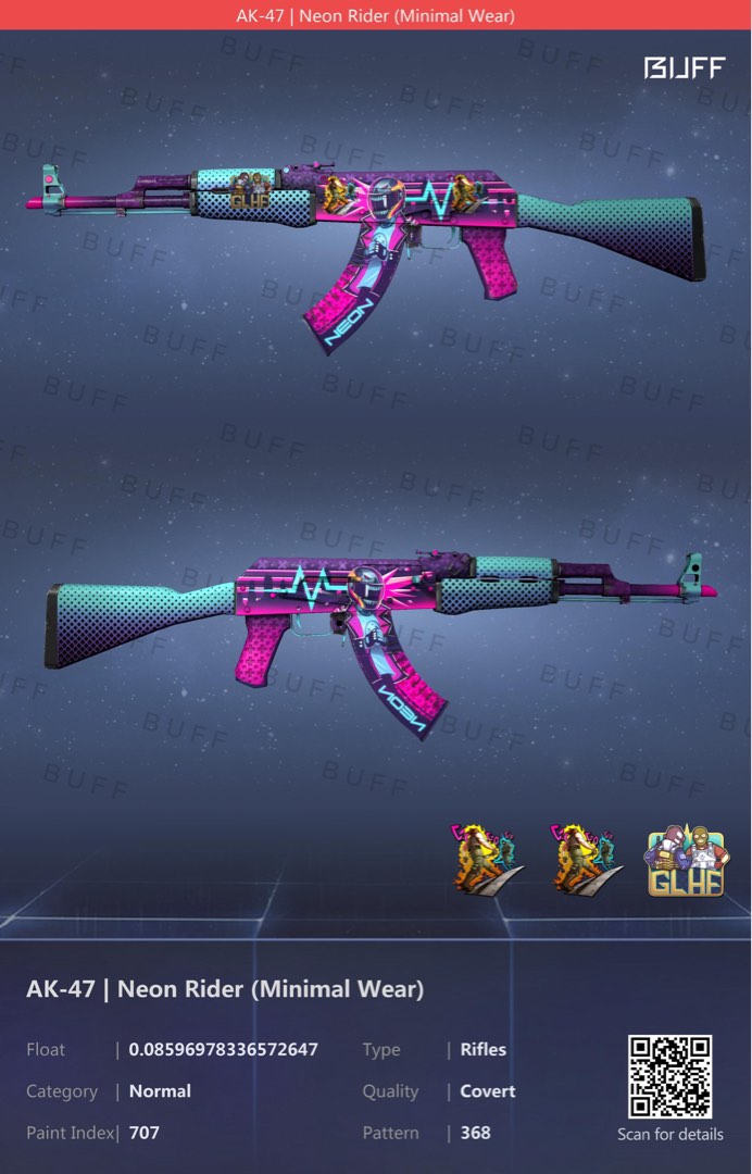 Csgo Ak 47 Neon Rider MW, Video Gaming, Gaming Accessories, In-Game ...