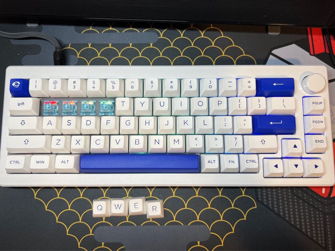 *PRICE DROP* Akko Mod 008 Fully Built Pearl White Custom Mechanical ...