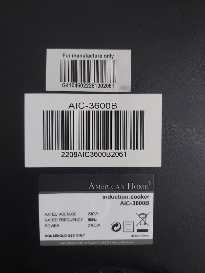 American Home Induction Cooker AIC-3600B on Carousell