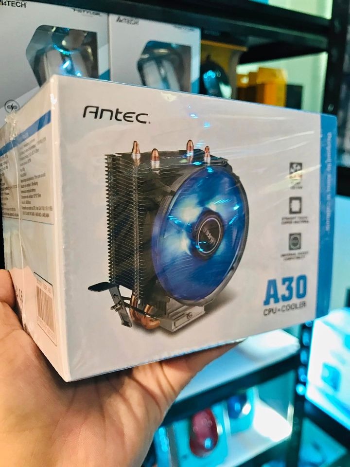 Antec A30 CPU Cooler Silent Blue LED Fan AMD Intel on Carousell