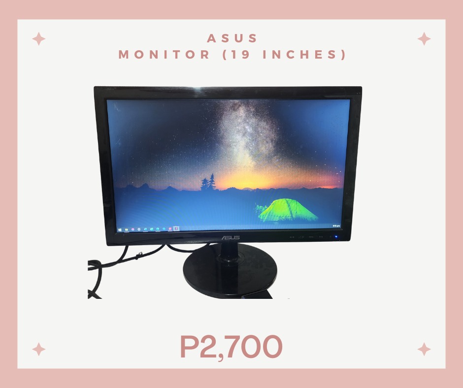 Asus Monitor (19 inches), Computers & Tech, Parts & Accessories ...