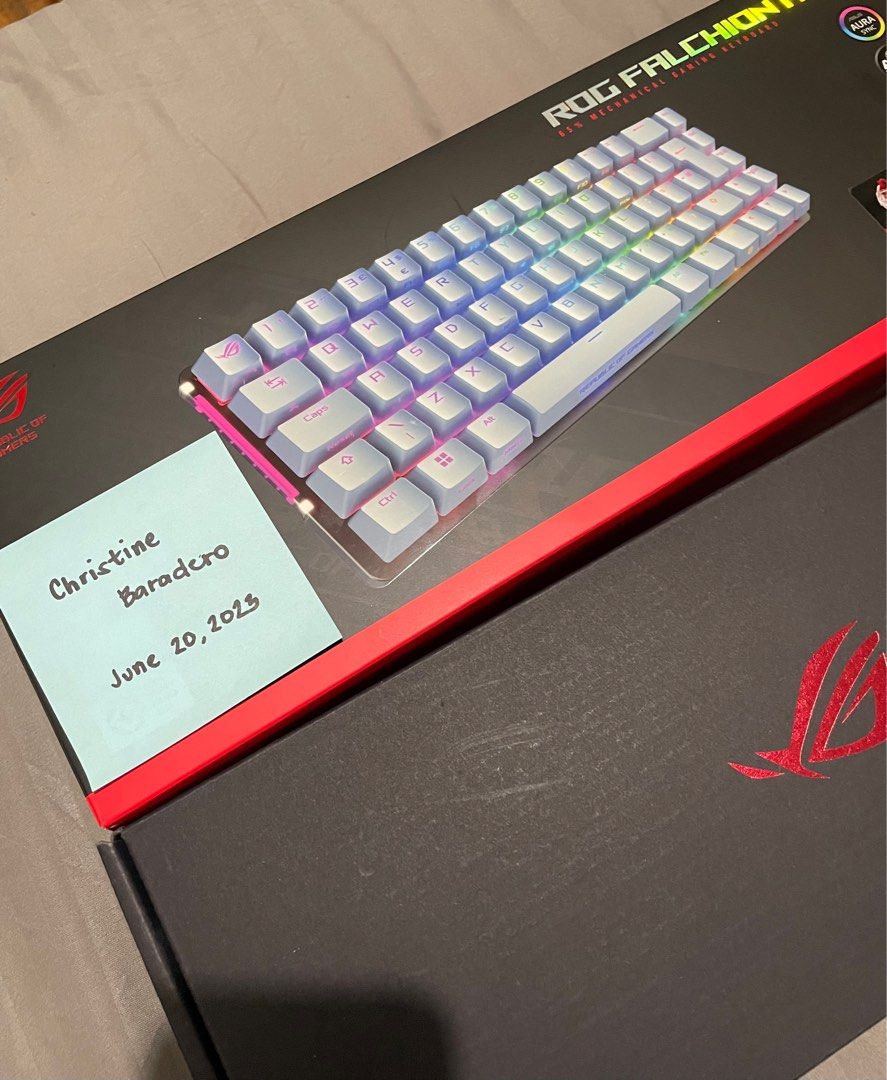 ASUS ROG Falchion Ice in White (ISO Layout), Computers & Tech, Parts ...