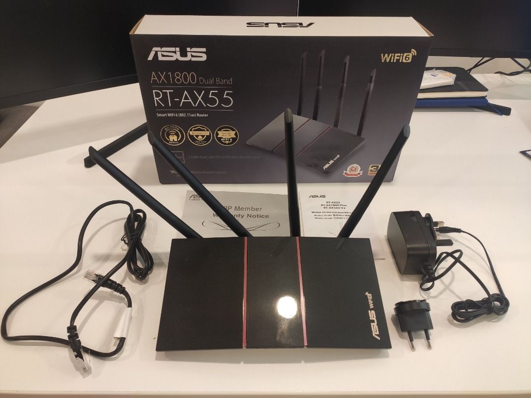 ASUS RT AX55 Wifi router, Computers & Tech, Parts & Accessories ...
