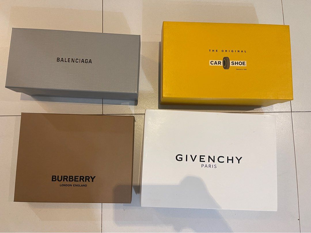 Authentic branded boxes balenciaga Hermes car shoes Burberry Givenchy ...