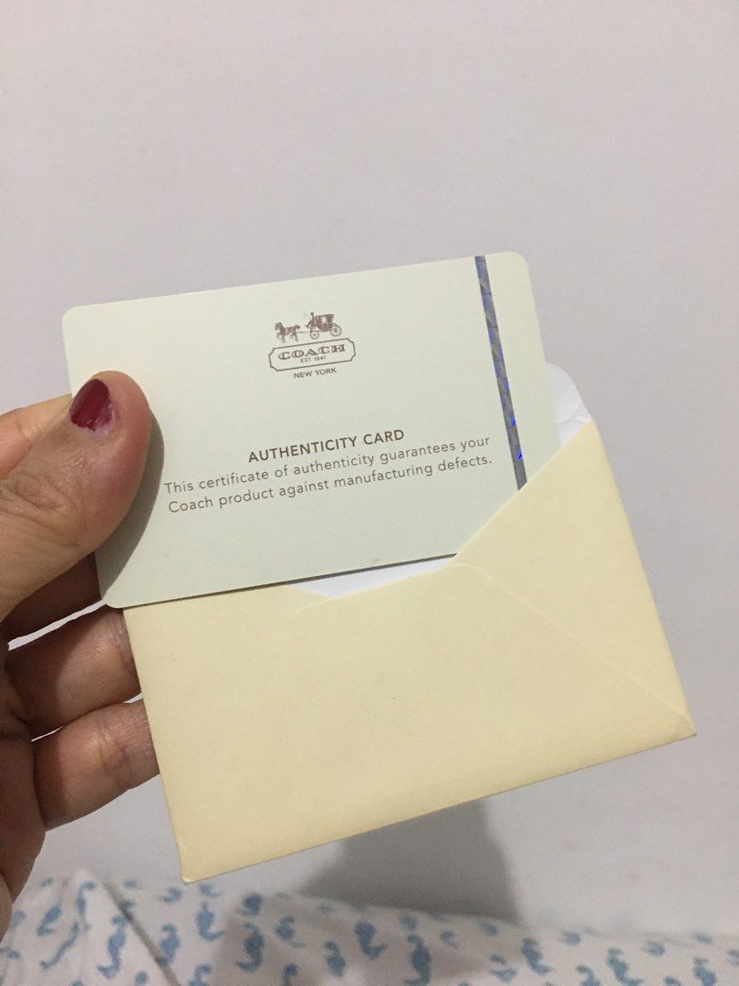 Authentic card Coach on Carousell
