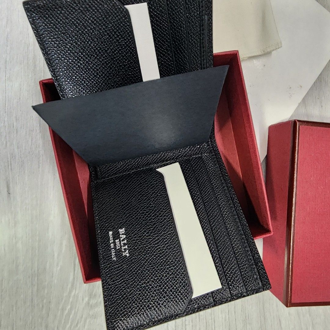BALLY bifold wallet, Men's Fashion, Watches & Accessories, Wallets & Card Holders on Carousell