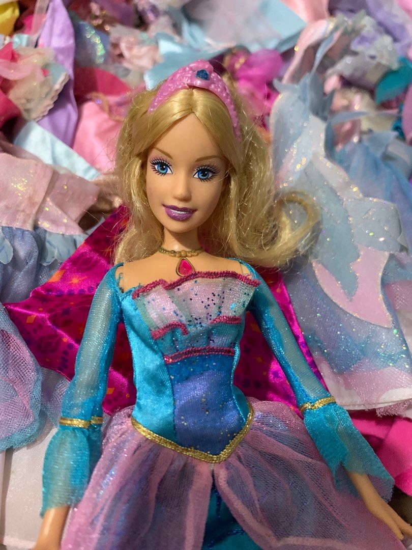 Corine doll and Barbie as The Island Princess - Princess Rosella doll ...
