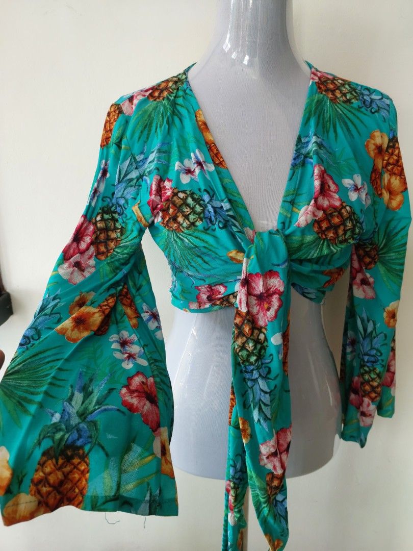 Beach wear top, Women's Fashion, Tops, Blouses on Carousell