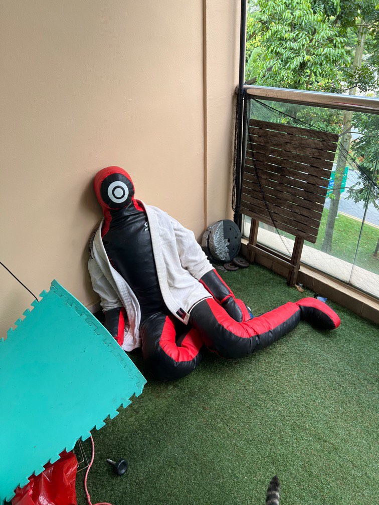 Bjj dummy (comes w gi), Sports Equipment, Exercise & Fitness, Toning ...