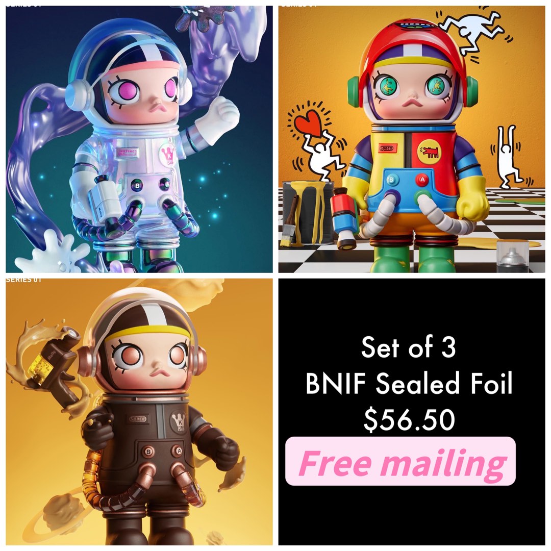 [BNIF Sealed Foil] Popmart 100% Mega Molly Instinctoy Toffee Keith ...