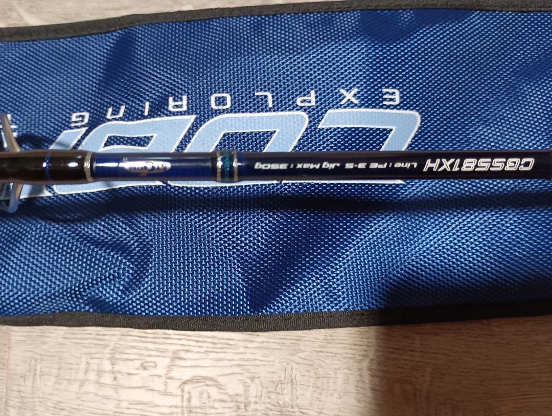 Boat rod storm cobalt blue, Sports Equipment, Fishing on Carousell