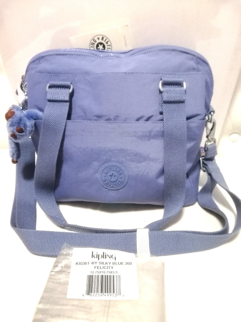 [BRAND NEW] Kipling Felicity Crossbody Bag - Silky Blue Color on Carousell