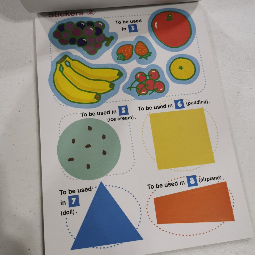 Brandnew Kumon ages 2 and up Let's Sticker & Paste activity work book ...