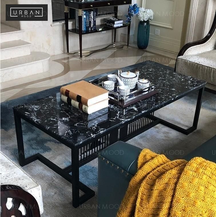 BRIX Modern Marble Coffee Table, Furniture & Home Living, Furniture ...