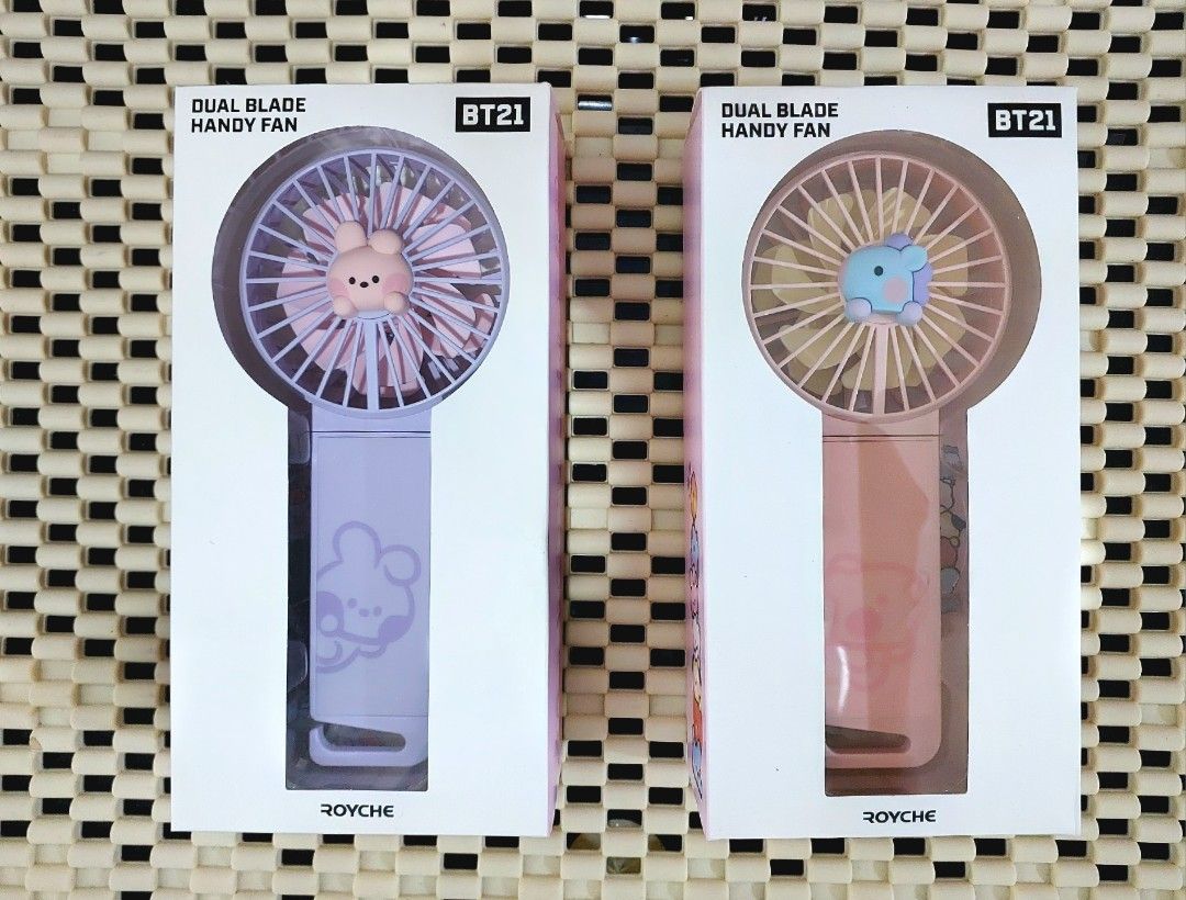 BT21 Dual Blade Fan, Hobbies & Toys, Memorabilia & Collectibles, K-Wave ...