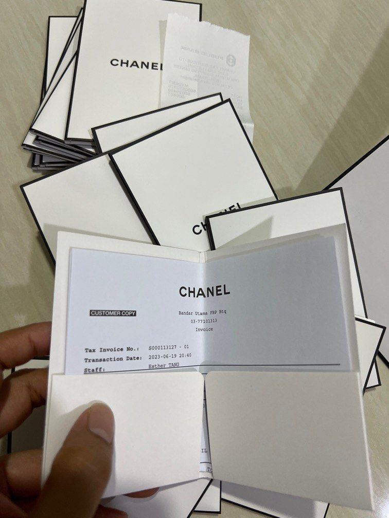 Chanel Receipt Cover, Hobbies & Toys, Stationery & Craft, Craft ...